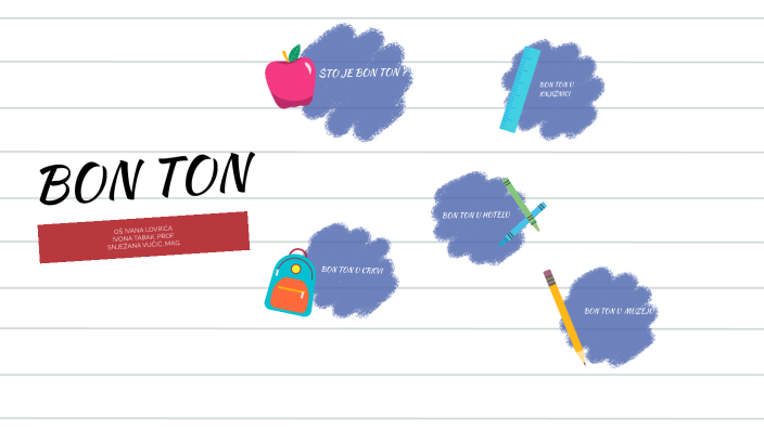 BON TON by Ivona Tabak on Prezi