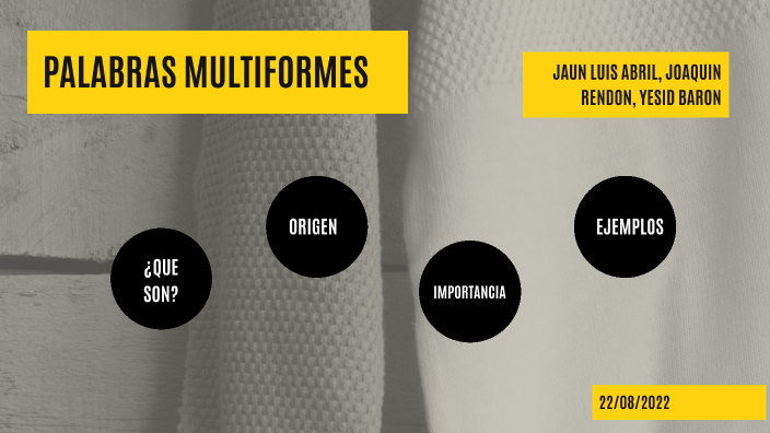 PALABRAS MULTIFORMES by Juan Luis Abril on Prezi