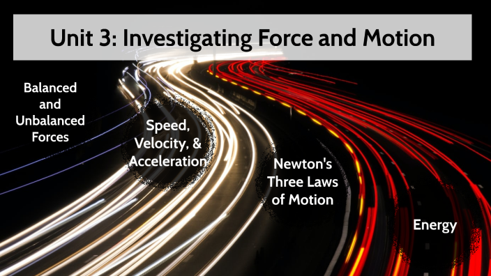 Unit 3: Investigating Force and Motion by Josue Gonzalez on Prezi