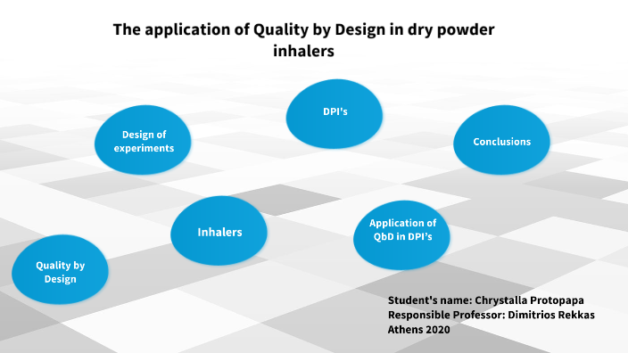 The application of Design of Experiments & Quality by Design in dry ...