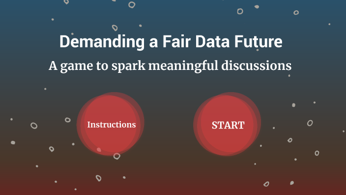 Demanding a fair data future - Data Values Campaign card game by Global ...
