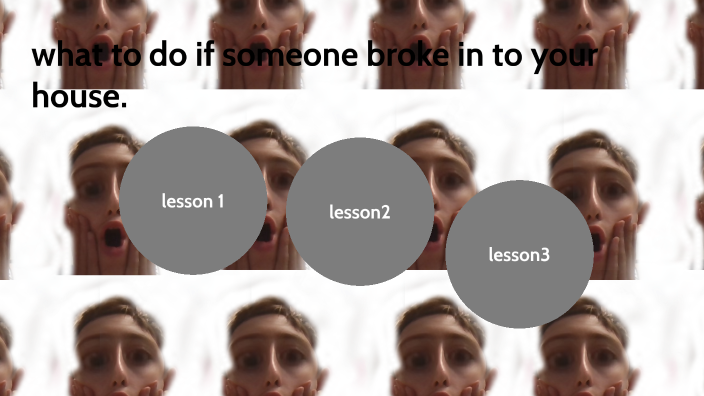 what to do if some body broke in to your house. by Alexander Vorontsov ...