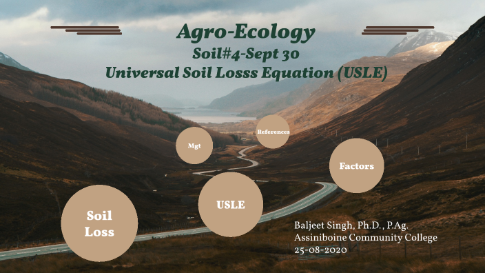 Universal Soil Loss Equation (USLE) by Baljeet Singh on Prezi