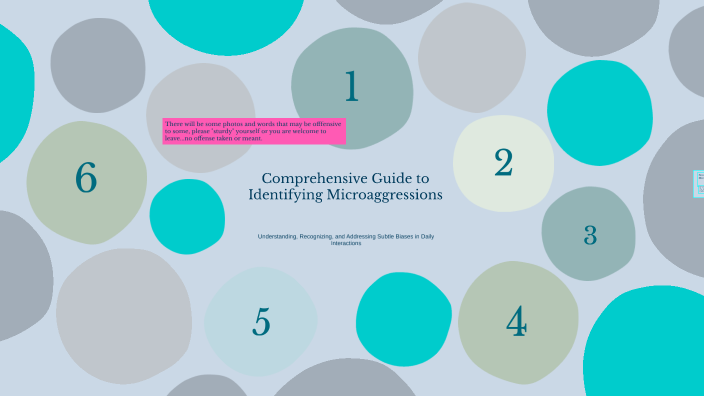 Comprehensive Guide to Identifying Microaggressions by Dr. Lucia Jacobs ...