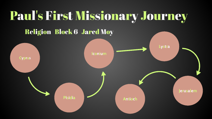 Paul’s First Missionary Journey Project by Jared Moy on Prezi