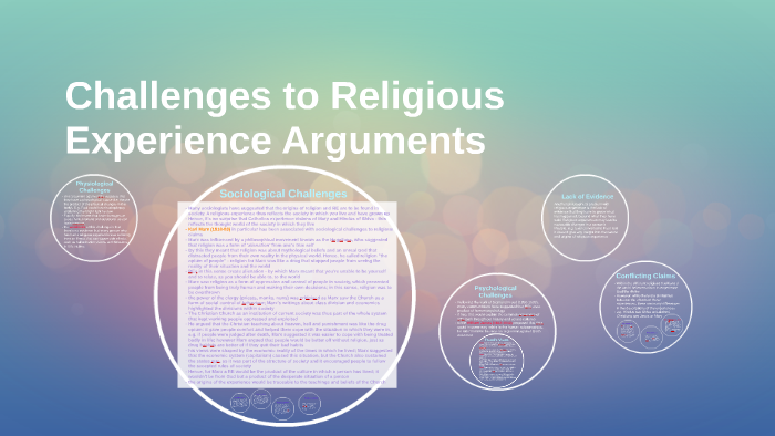 Challenges to Religious Experience Arguments by Tave Burnett on Prezi