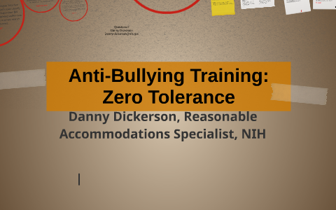 Anti-Bullying Training: Zero Tolerance by Jalisa Whitley on Prezi