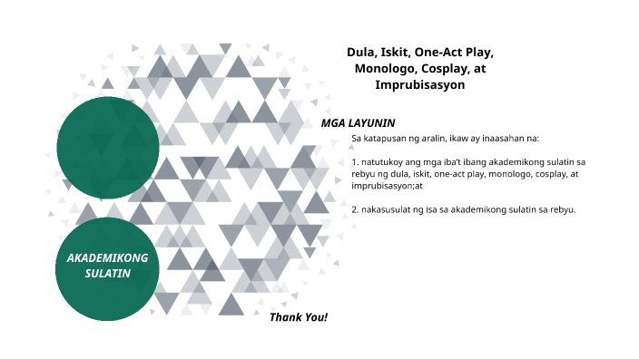 APP 003 rebyu ng dula, iskit one act play monologo by GLADYS LANAO on Prezi