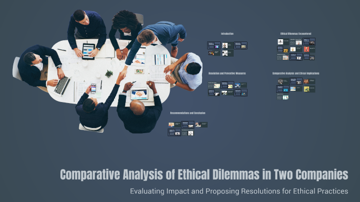 Conduct a comparative analysis of ethical dilemmas encountered by two ...
