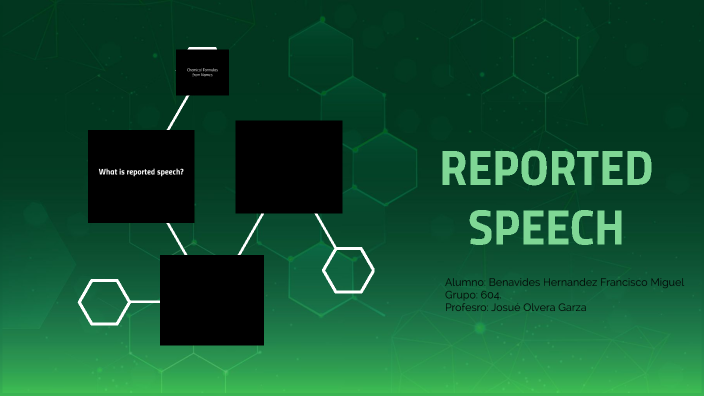 REPORTED SPEECH by Benavides Hernández Francisco Miguel on Prezi