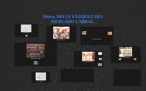 Mstra. DELIA VAZQUEZ DEL MERCADO CABRAL by Martha Esquivel on Prezi