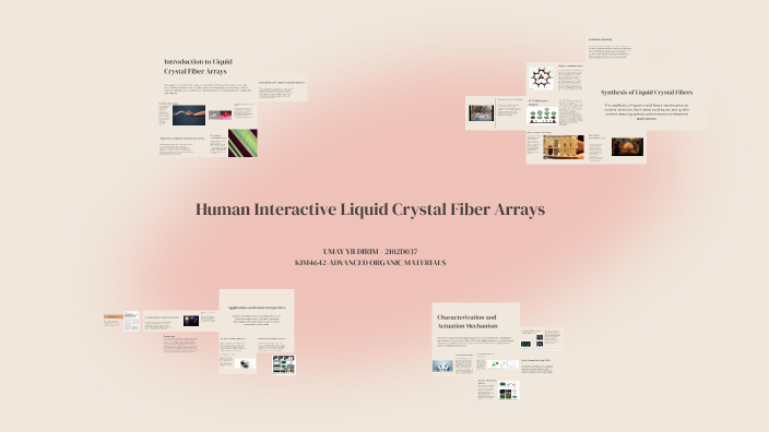 Human Interactive Liquid Crystal Fiber Arrays by Umay Yıldırım on Prezi