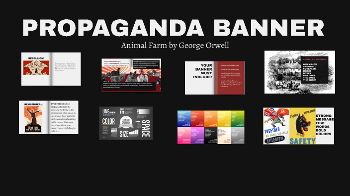 Animal Farm Propaganda Banner by Lizzy Keery on Prezi