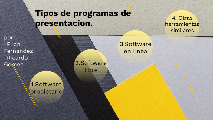 Tipos de programas de presentación by GOMEZ RICARDO on Prezi