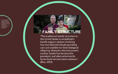 The traditional family structure in the United States is con by ...
