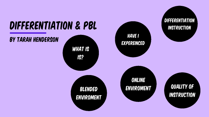 Differentiation & PBL by Tarah Henderson on Prezi