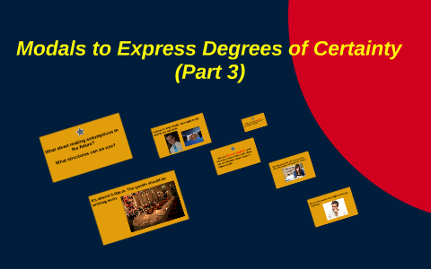 Modals to Express Degrees of Certainty, PART 3 (A04) by Emperatriz Angulo on Prezi