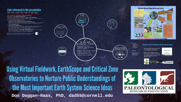 Using Virtual Fieldwork, EarthScope and Critical Zone Observatories to ...
