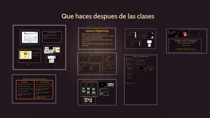 Que haces despues de las clases by Milton Nieto on Prezi