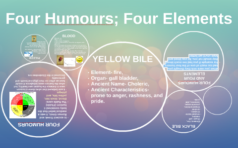 Four Humors Four Elements. by Jamie Brandie on Prezi