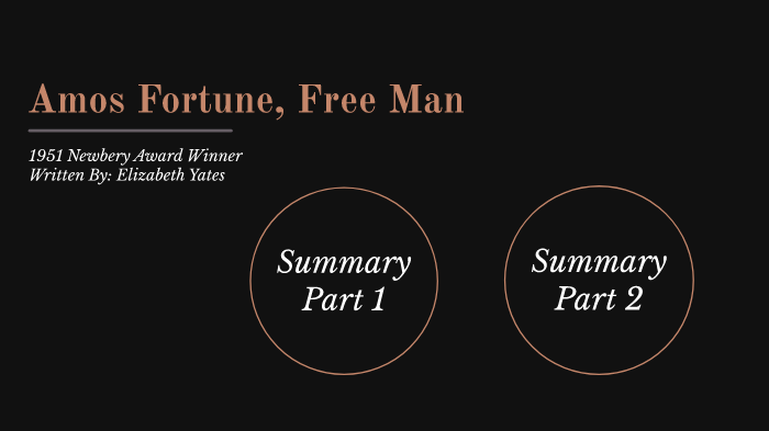 Amos Fortune, Free Man Summary by John Morton on Prezi