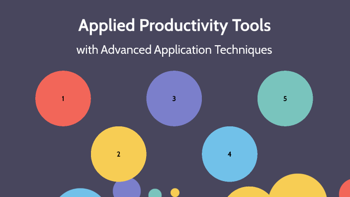 Applied Productivity Tools with Advanced Application Techniques by Zyra ...