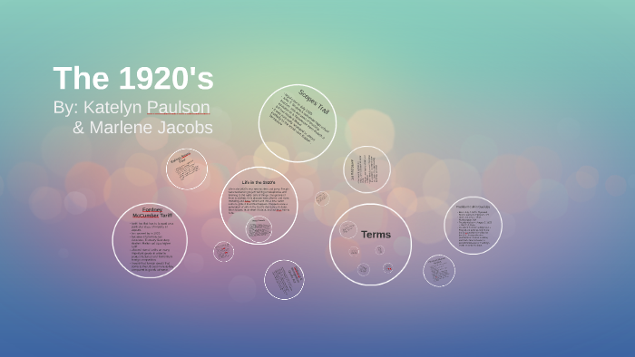Life in the 1920's by Katelyn Paulson on Prezi