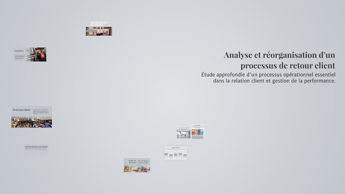 Analyse et réorganisation d’un processus de retour client by Ana ...