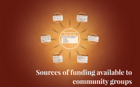 Sources of funding available to community groups by Louise McGlen on Prezi