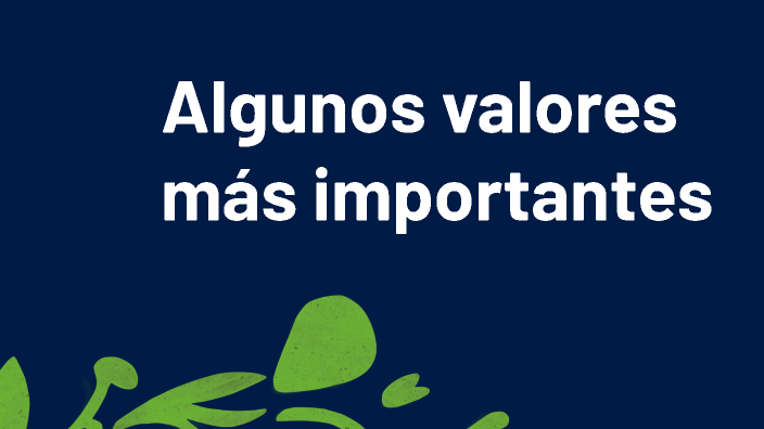 Listado de Valores by Xiomara Rodríguez on Prezi