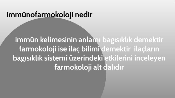 immünofarmokoloji by İrem Esen on Prezi