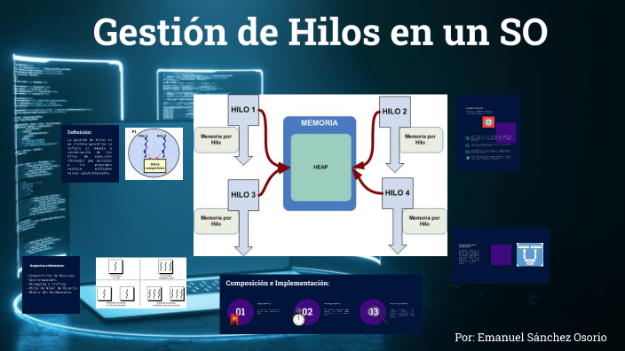 GESTIÓN DE HILOS EN SISTEMAS OPERATIVOS by Emanuel Sánchez on Prezi