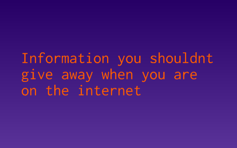 Personal information prezi by conor timmis on Prezi