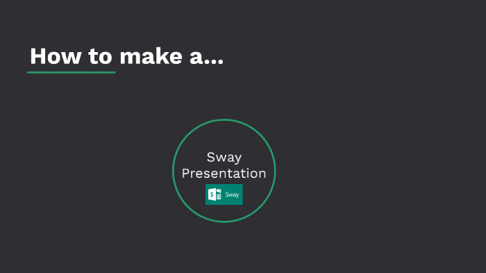 How to create a sway by Sallyane Power on Prezi