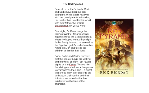 The Red Pyramid Book Project by Rachel Mills on Prezi