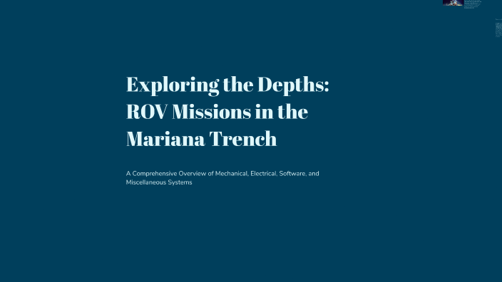 Exploring the Depths: ROV Missions in the Mariana Trench by hel lo2 on ...
