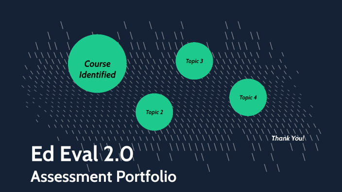 Ed Eval 2.0 Assessment Portfolio by Jeff Steeber on Prezi