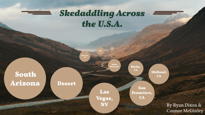 Skedaddling Across the U.S. by Ryan Aubrey Dixon on Prezi