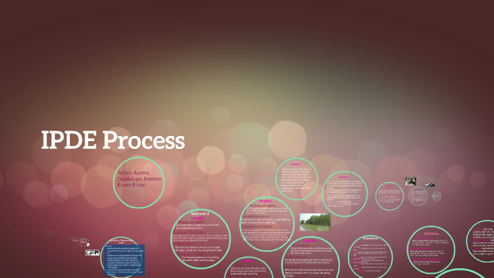 IPDE Process- Jailine Aceves, Guadalupe Jimenez, Karen Rivas by Jailine ...