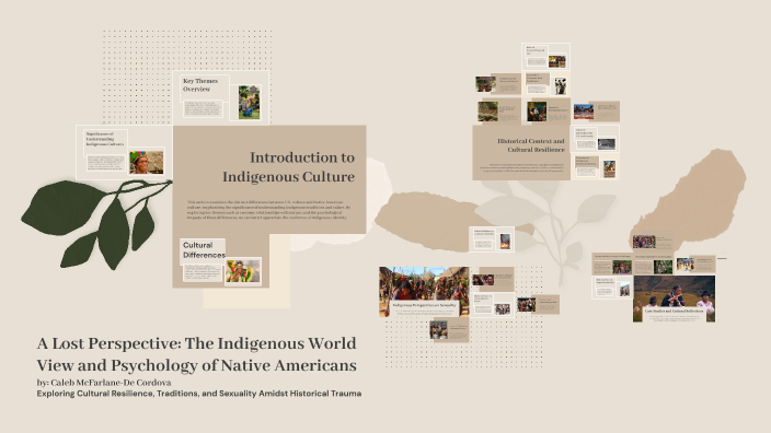 A Lost Perspective: The Indigenous World View and Psychology of Native ...