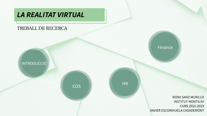 LA REALITAT VIRTUAL by Nora Sanz Murillo on Prezi