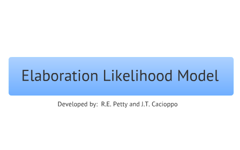 Elaboration Likelihood Model by danae dinger on Prezi