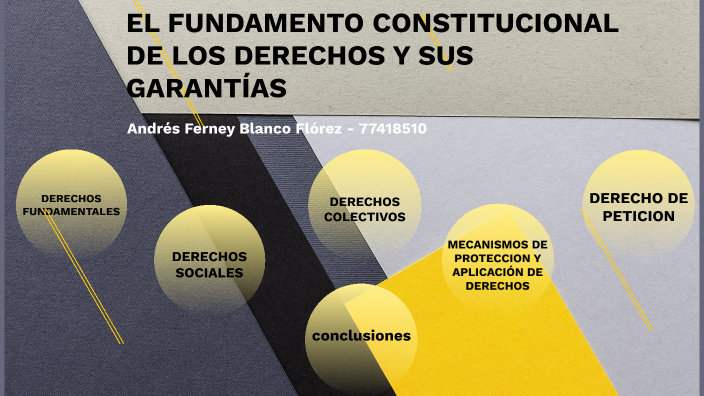 EL FUNDAMENTO CONSTITUCIONAL Y LEGAL DE LOS DERECHOS Y SUS GARANTIAS by ...