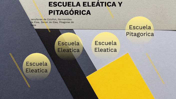 ESCUELA ELEÁTICA Y PITAGÓRICA by Victor Navarro on Prezi