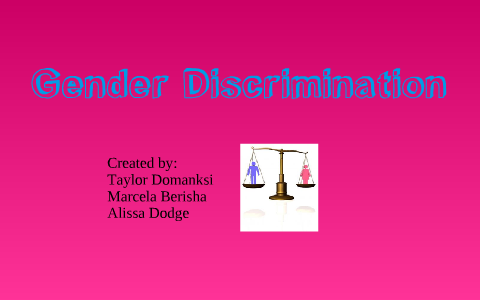 Gender Discrimination by sociology culture on Prezi