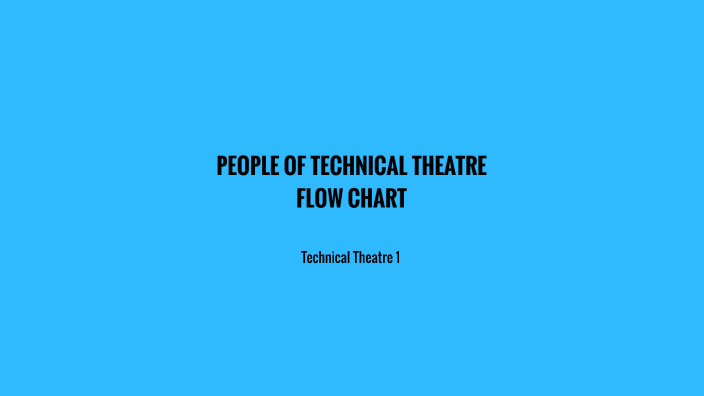 PEOPLE OF TECHNICAL THEATRE FLOW CHART by Maretha Rawls on Prezi