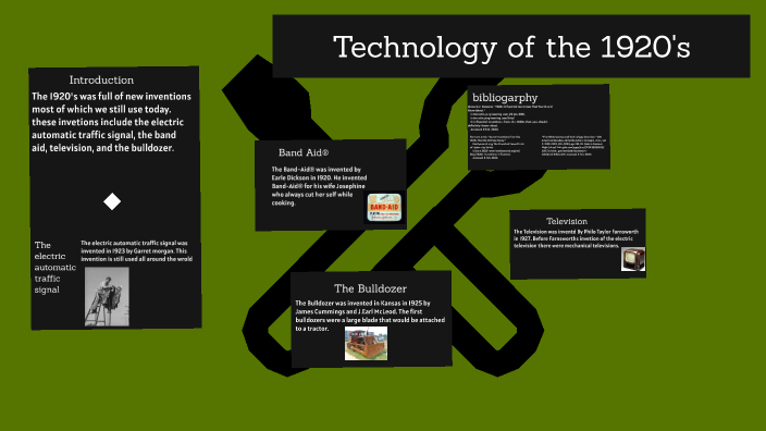 new technology in 1920s by camden borjas on Prezi