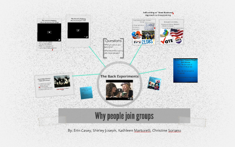 Why people join groups by erin casey on Prezi