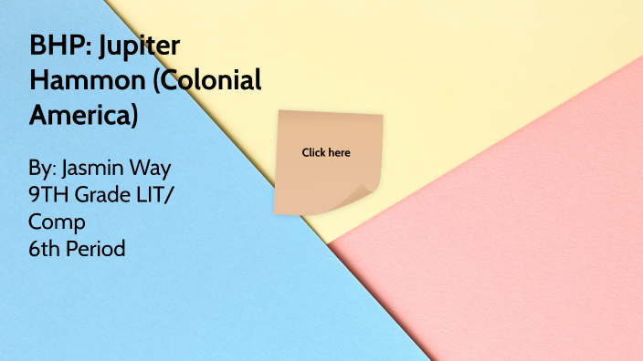 Jupiter Hammon by Jasmin Way on Prezi