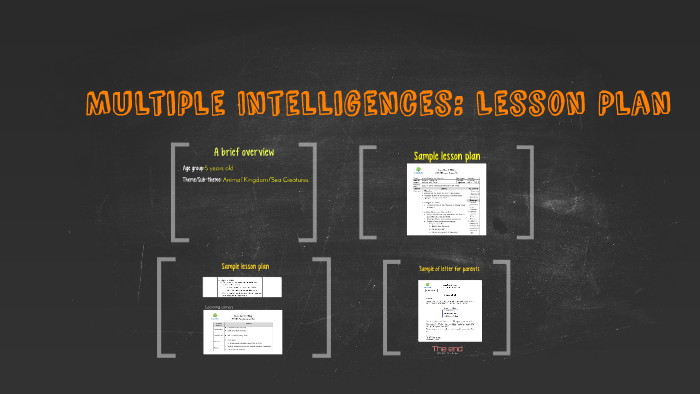 Multiple Intelligences: Lesson Plan by Fay MM on Prezi